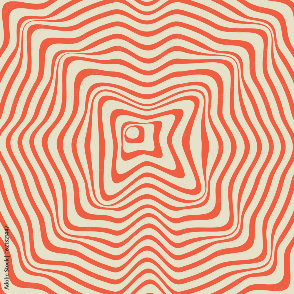 Abstract psychedelic background, optical illusion. Wavy swirly pattern ...