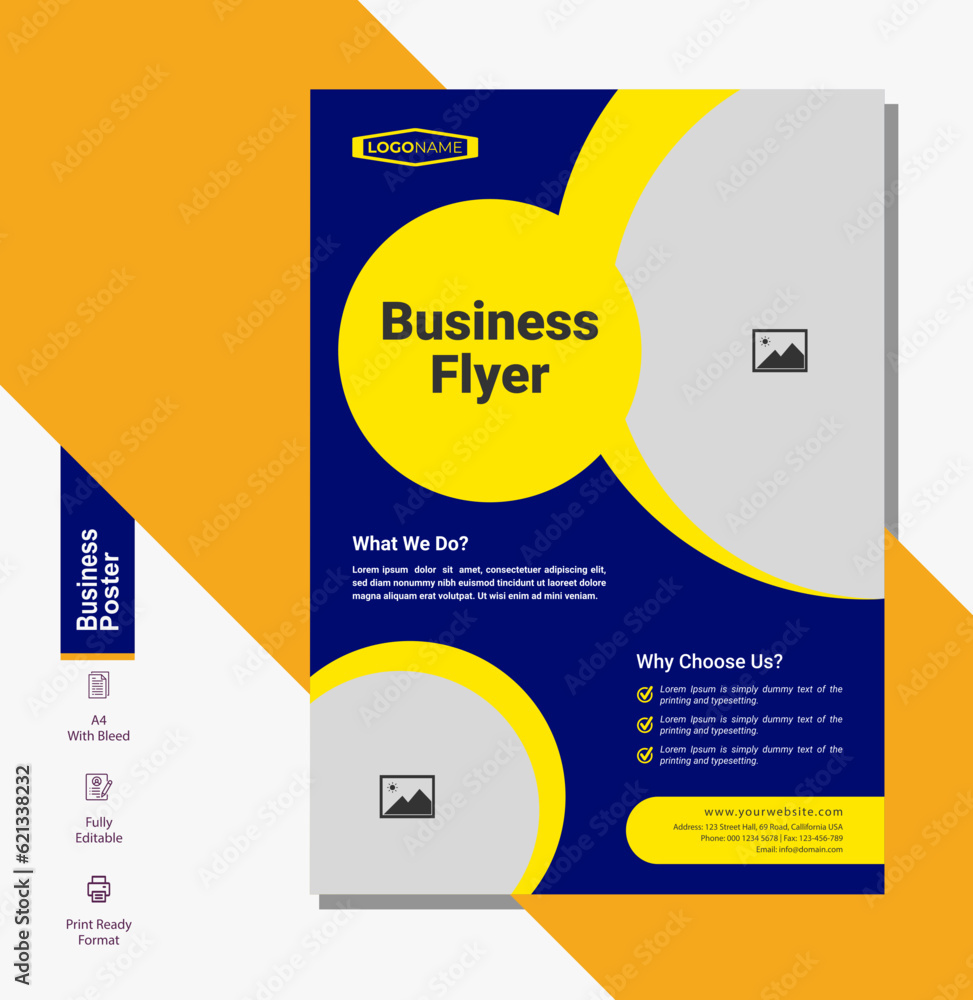 Corporate Business Flyer poster pamphlet brochure cover design layout ...