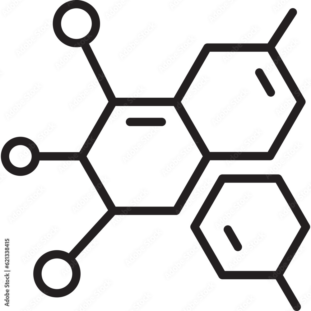 Simple chemistry formula and molecule icon Stock Vector | Adobe Stock