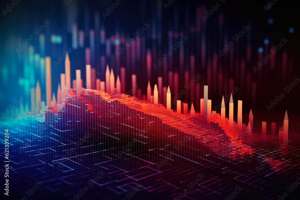 sleek minimalistic background with futuristic grids and dynamic data ...