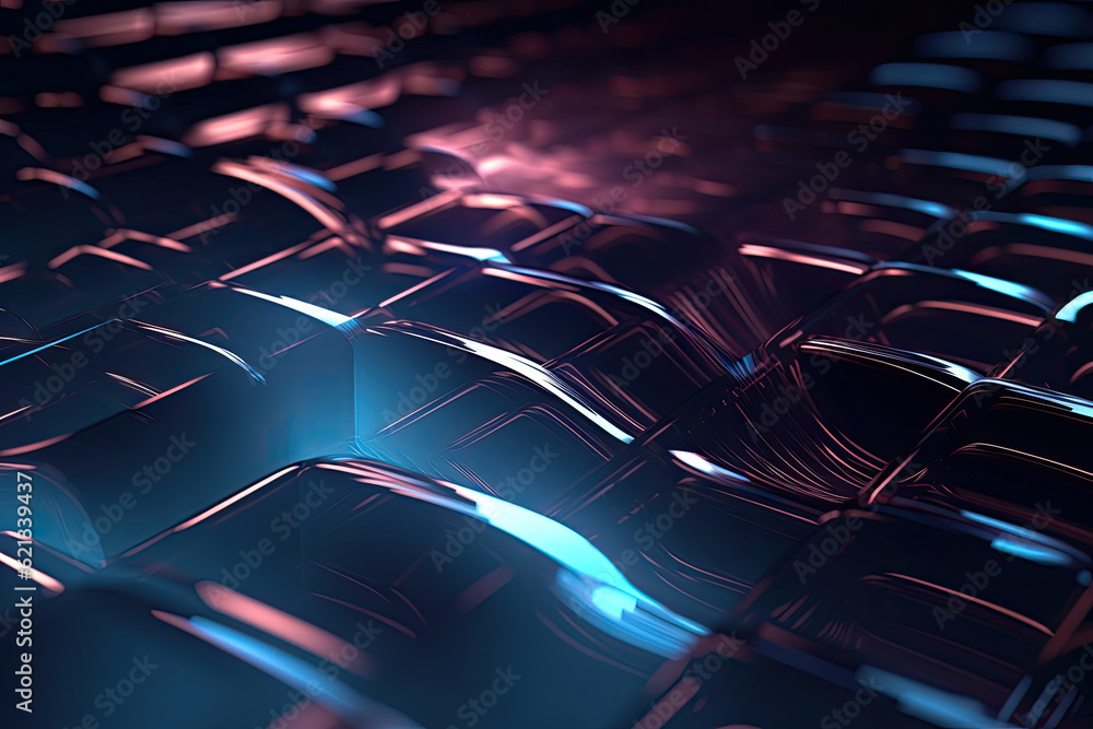 minimalistic abstract background with high-tech grids and futuristic lines, portraying the ...