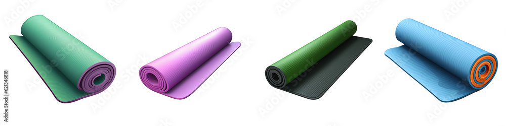 Yoga Mat clipart collection, vector, icons isolated on transparent ...