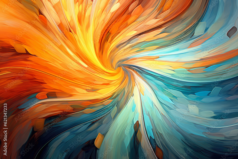 Whirling Colors: dynamic panorama of swirling colors and patterns ...