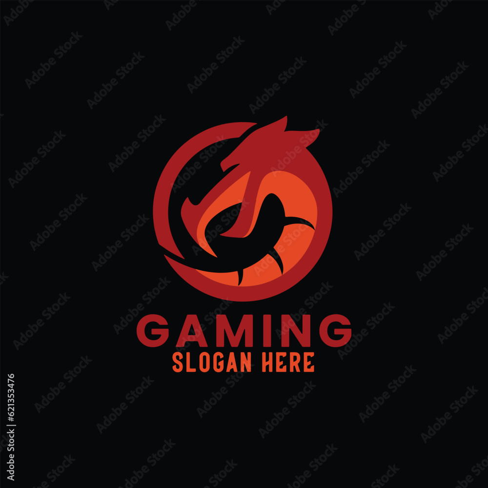 Dragon Logo for Gaming Stock Vector | Adobe Stock