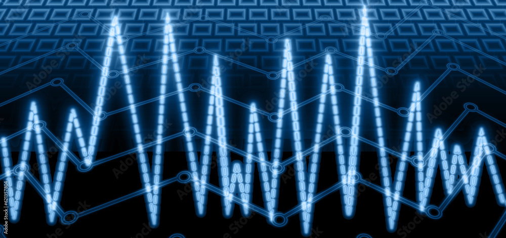 Financial increase chart, management, control, abstract background with ...