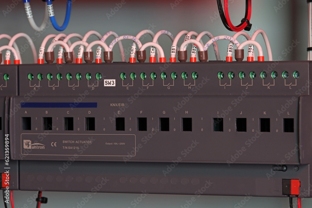 A relay module from Tantron for controlling loads via the KNX data bus ...