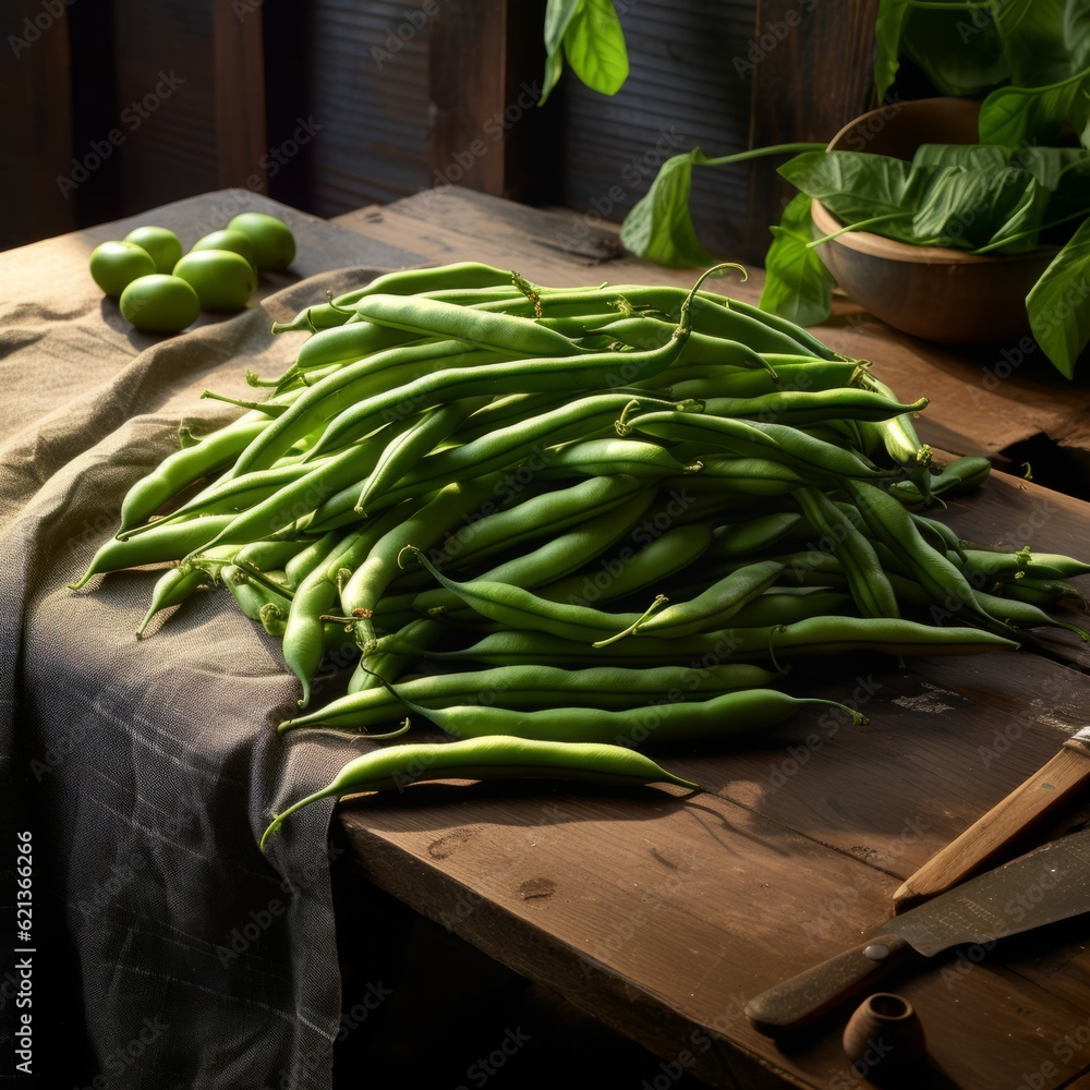 Agriculture harvest Food photography background square - Ripe green ...
