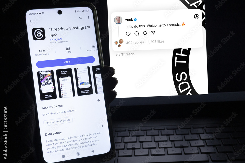 Threads app, Meta Introduces Twitter Competitor Threads, Threads app on ...