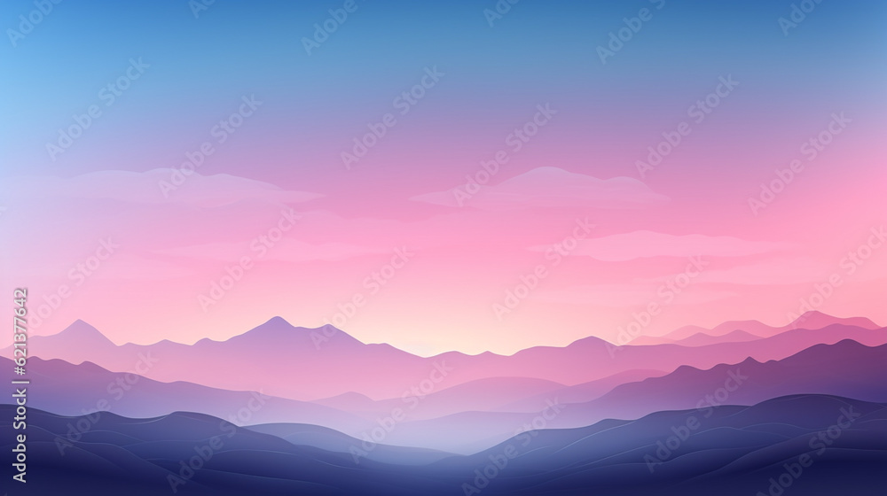 pastel gradient background landscape Stock Illustration | Adobe Stock