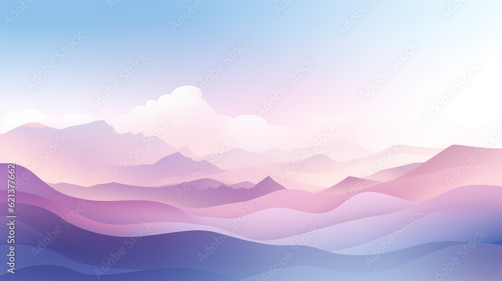 pastel gradient background landscape Stock Illustration | Adobe Stock