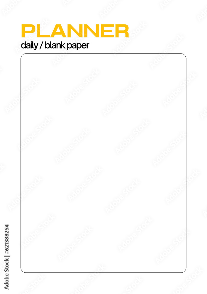 Blank planner digital planning insert sheet printable page template ...