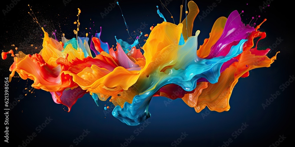 desktop wallpaper A Mesmerizing 8K Desktop Wallpaper with Dynamic Paint ...