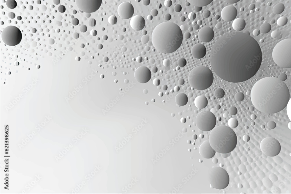 Condensation water drops on white horizontal background. Rain droplets ...