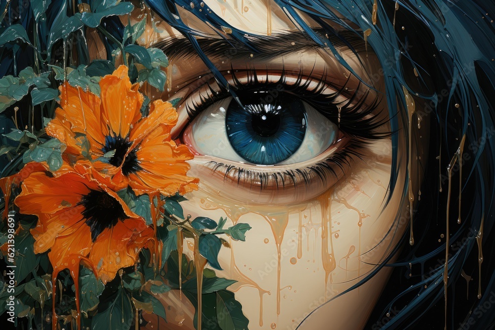 anime eyes Rich Textures and Bold Brushwork Bring Anime Eyes to Life ...