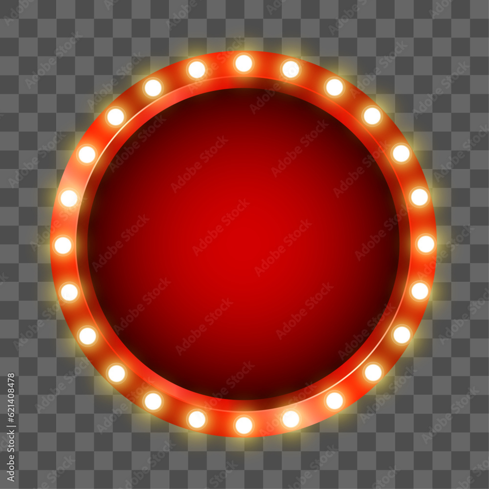 Vector vintage shining light vector banner. banner retro frame, bright ...