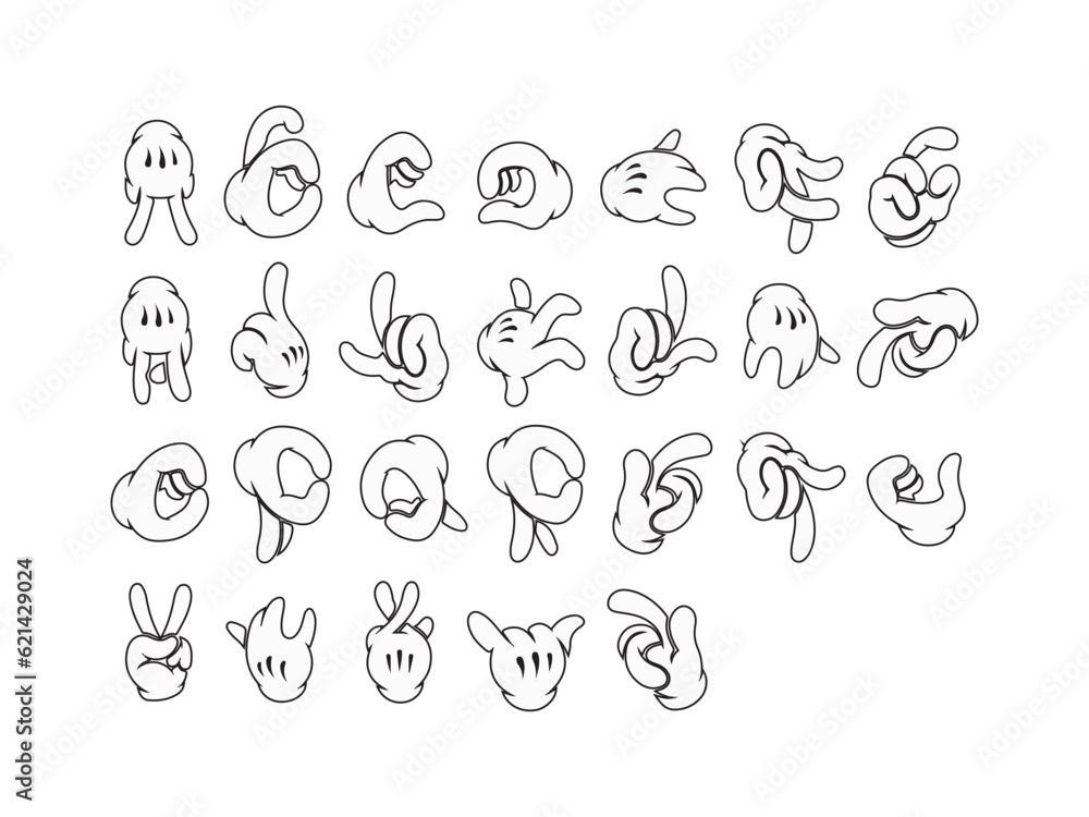 Mickey Hands Svg Bundle Cartoon Hands Svg Mickey And Minnie Hands Svg