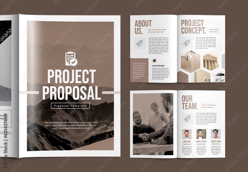 Business Project Proposal Stock Template | Adobe Stock