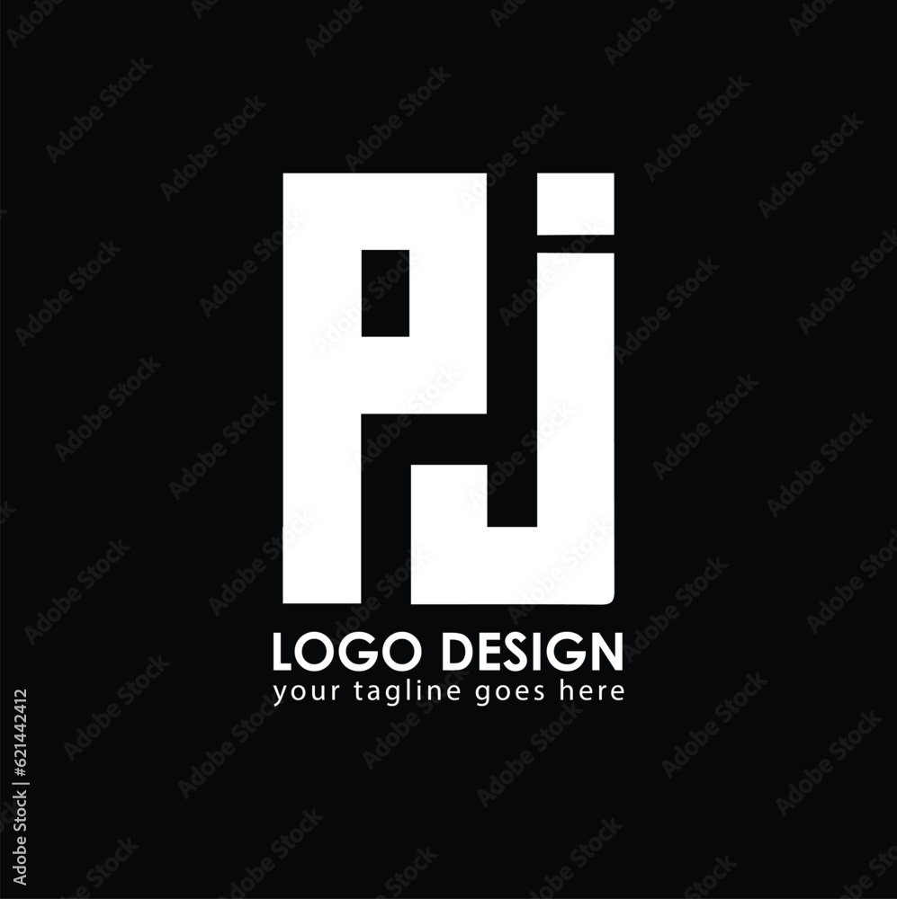 PJ PJ Logo Design, Creative Minimal Letter PJ PA\ J Monogram Stock ...