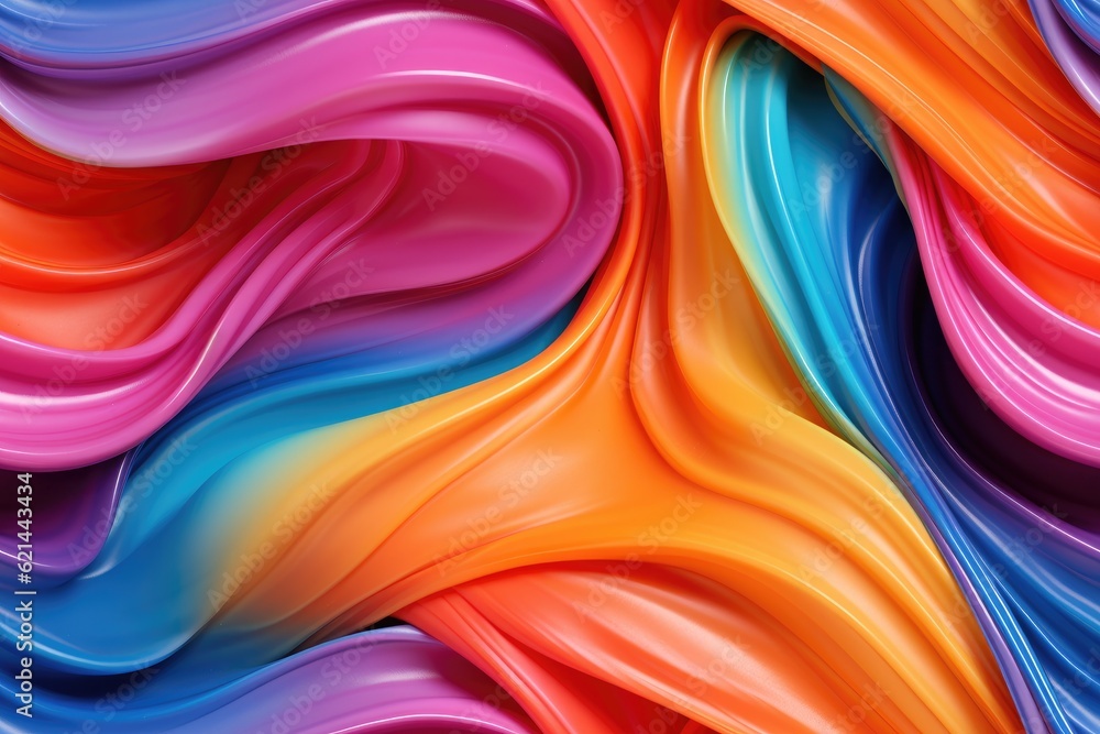 Color Paint Swirls Thick Seamless Texture Pattern Tiled Repeatable ...