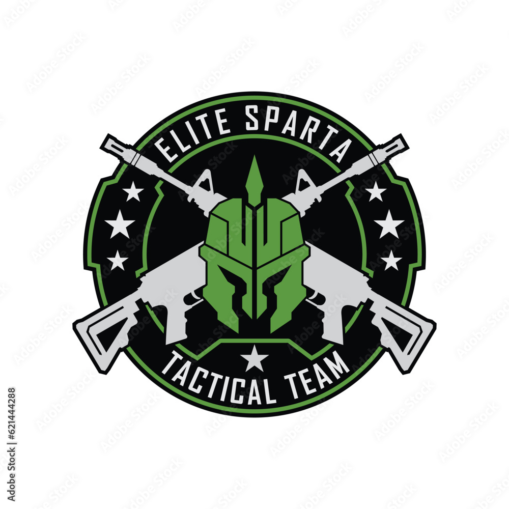 Spartan Logo. spartan elite tactical team logo badge Stock Vector ...