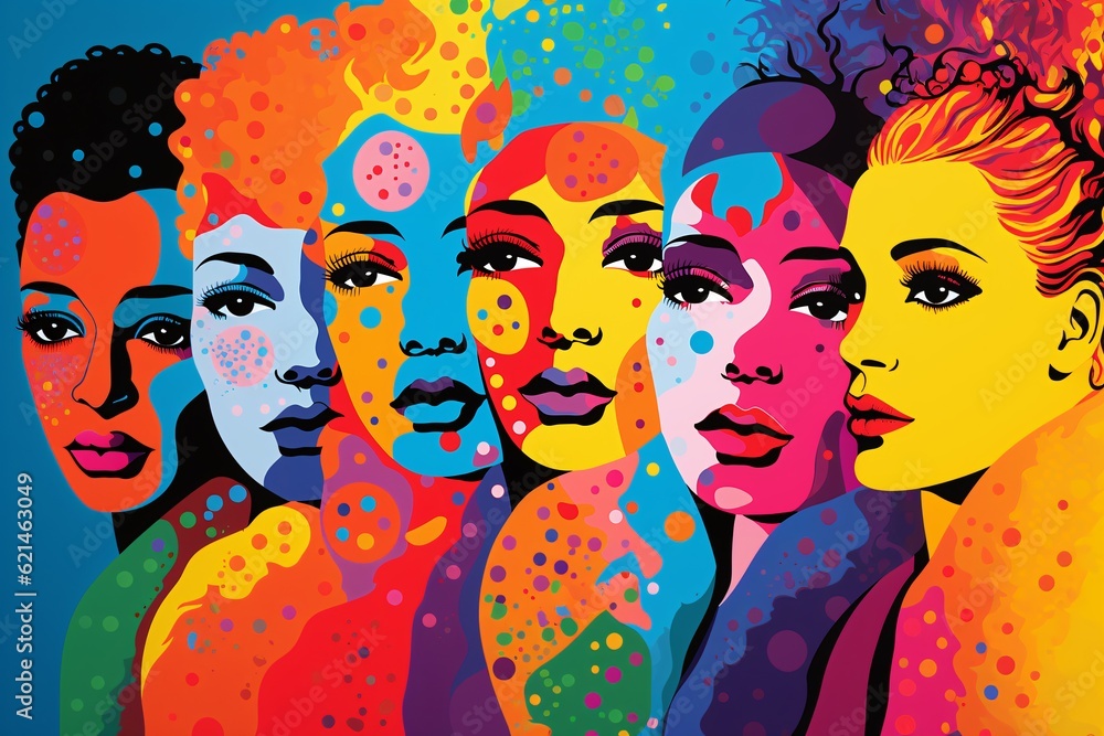 pop art image inspired by the gender fluidity and diversity in the ...