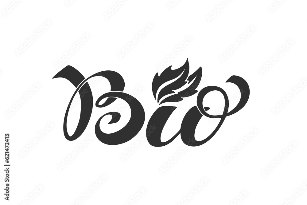 Bio logo. Vector image for labels, emblems for packaging healthy food ...