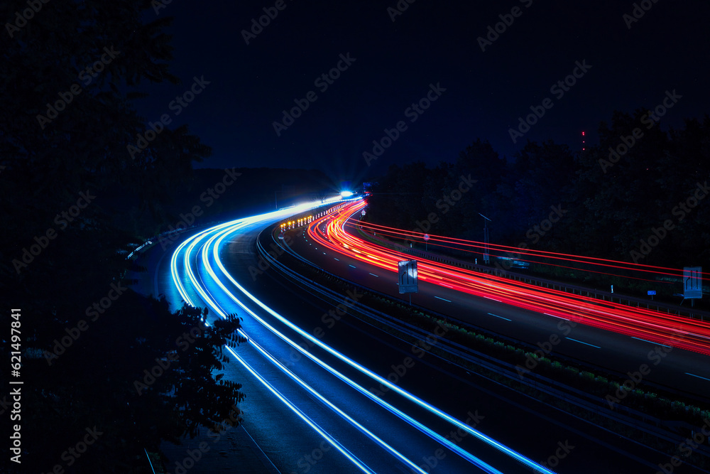 Foto de Langzeitbelichtung - Autobahn - Strasse - Traffic - Travel ...
