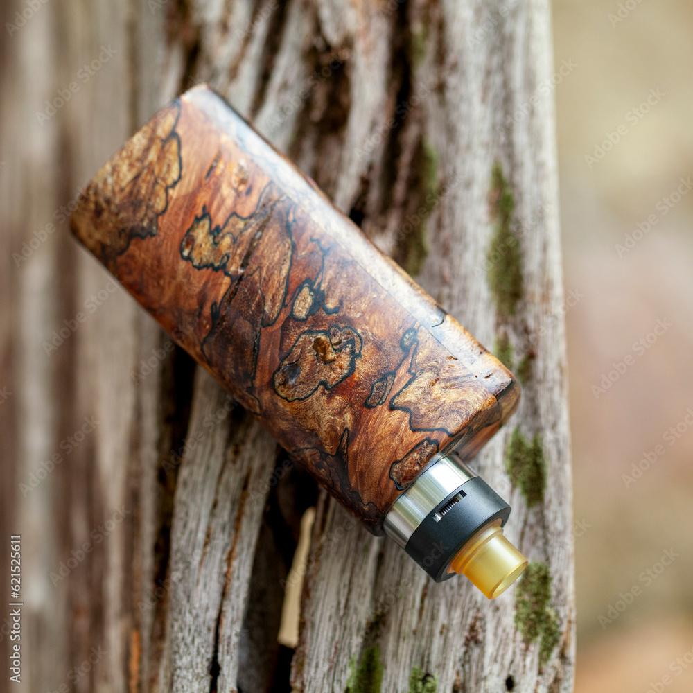 high end rebuildable dripping atomizer with natural stabilized wood ...
