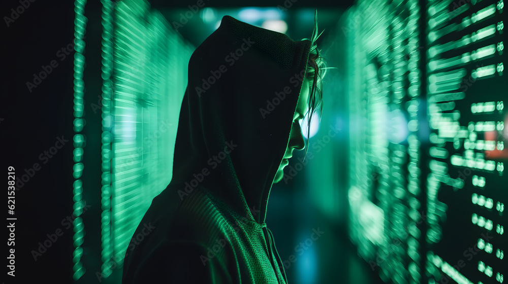 Hacker, Green light, Cybersecurity, Cybercrime, Computer hacker, Digital crime, Hacking ...