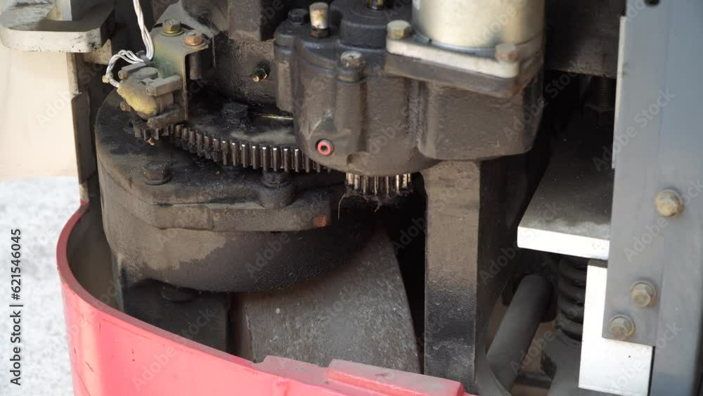 Forklift steering system in the factory.forklift steering system set ...