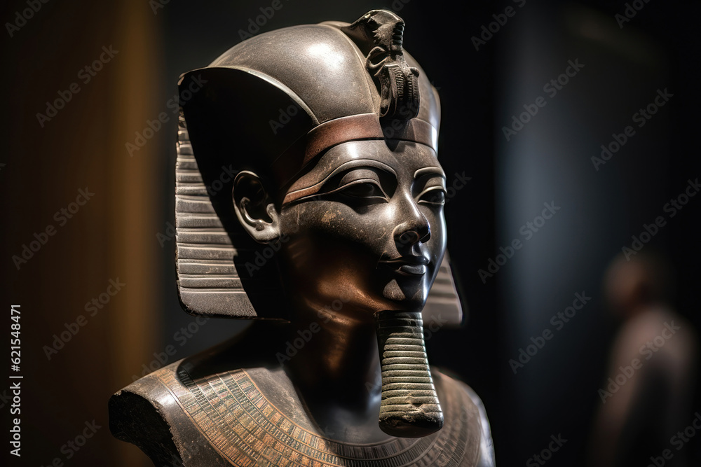 Sculpture of an ancient Egyptian god. AI generated ilustração do Stock ...