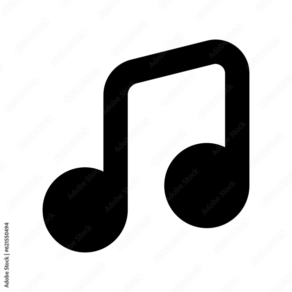Editable vector music song icon. Black, transparent white background ...