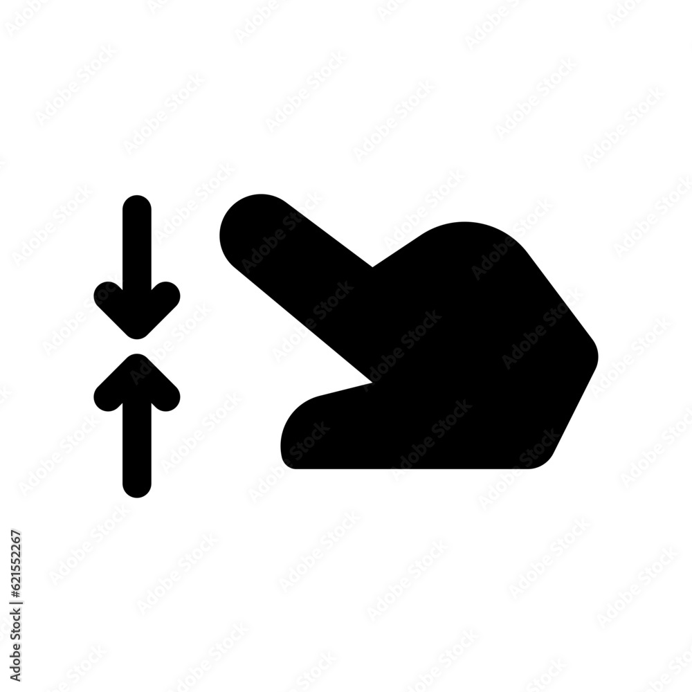 Editable two finger pinch vector icon. Part of a big icon set family ...