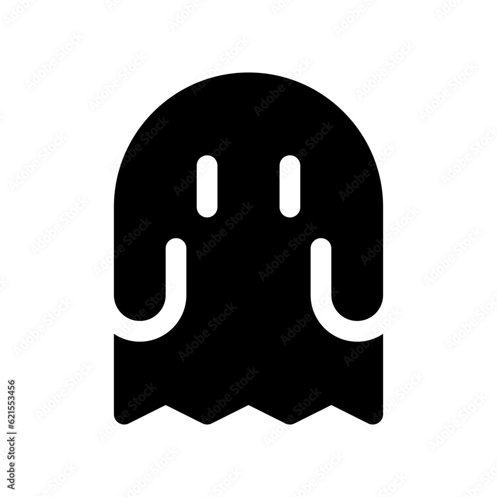 Editable horror game, ghost, thriller vector icon. Video game, game ...