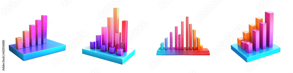 Bar Graph clipart collection, vector, icons isolated on transparent ...
