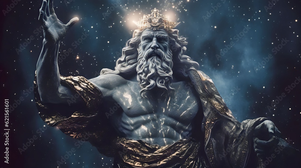 the primordial darkness embodying a greek god, erebus wearing ancient ...