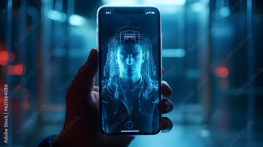 Phone, 3D model, Face, Facial recognition, Technology, Innovation ...