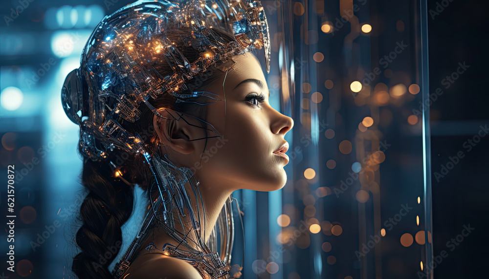 In a world where artificial intelligence reigns supreme, Set the stage ...