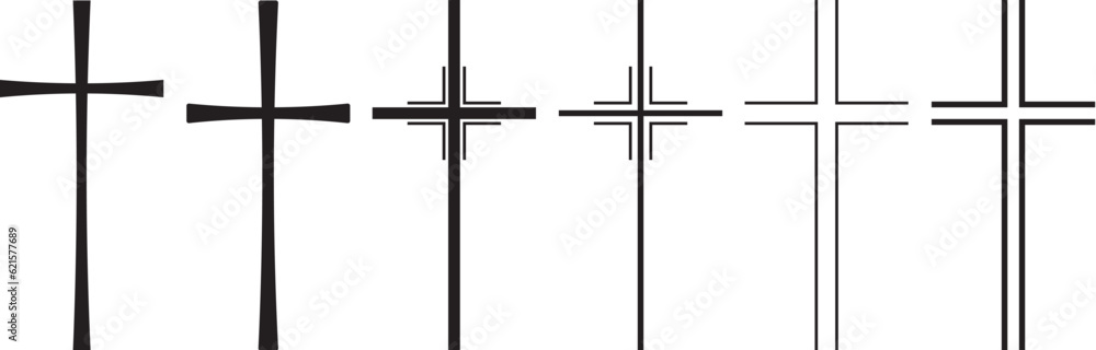 Kreuze, Trauerzeichen Stock Vector | Adobe Stock