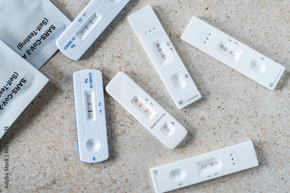 Rapid lateral flow test devices show positive results for Covid19 ...