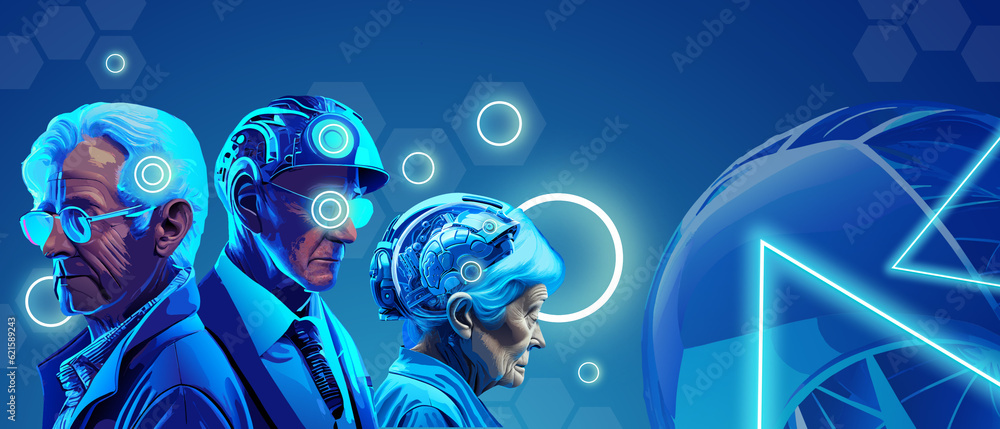 Group of geriatric scientists and research to innovate anti aging ...