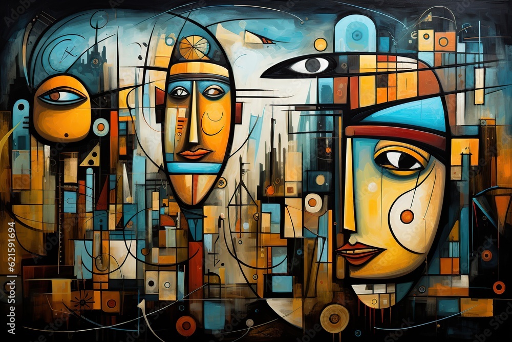 Abstract Pop Art, Modern Art highly detailed, visual art, visually ...