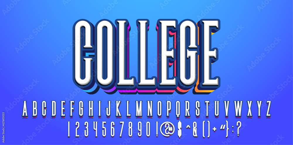 Photo & Art Print Classic college font, Martin