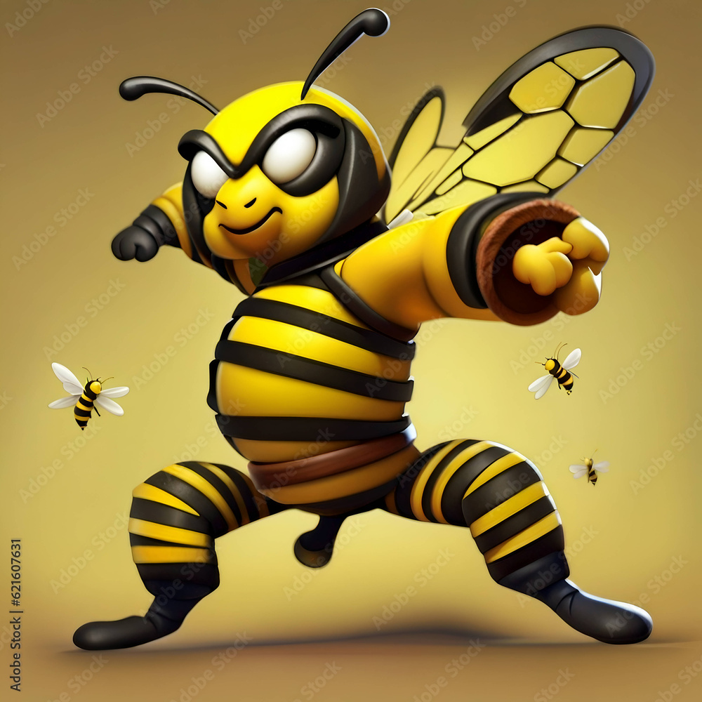 bee fighter Stock Illustration | Adobe Stock