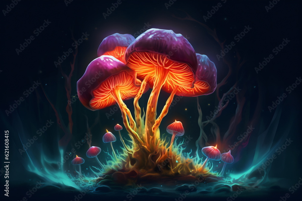 Psilocybin mushrooms. Commonly known as magic mushrooms, a group of ...