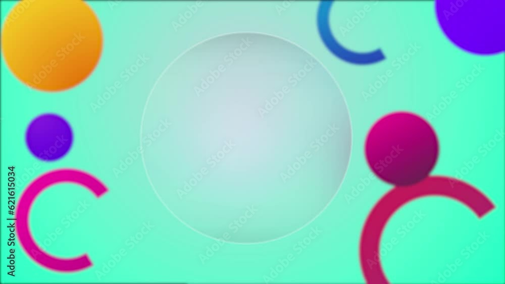 Frosted Glass Animation With Gradient Shape Animation Background ...
