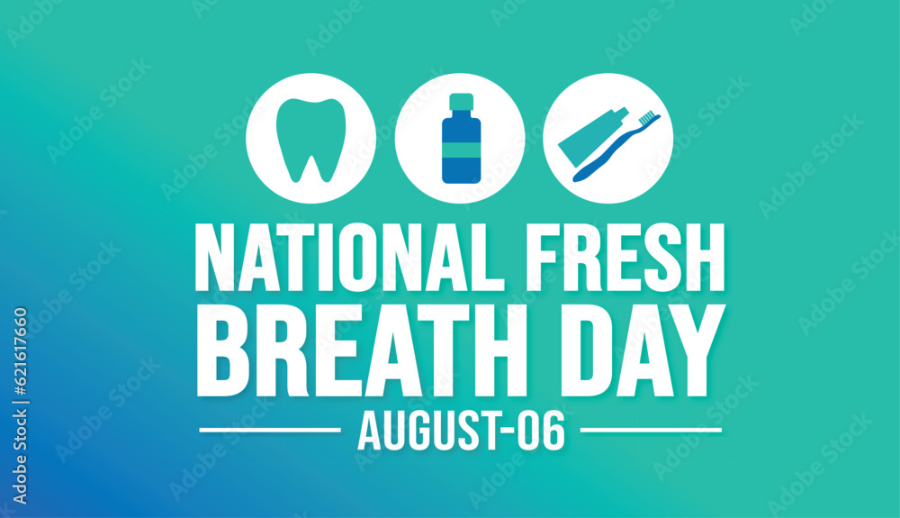 National Fresh Breath Day background template. Holiday concept ...