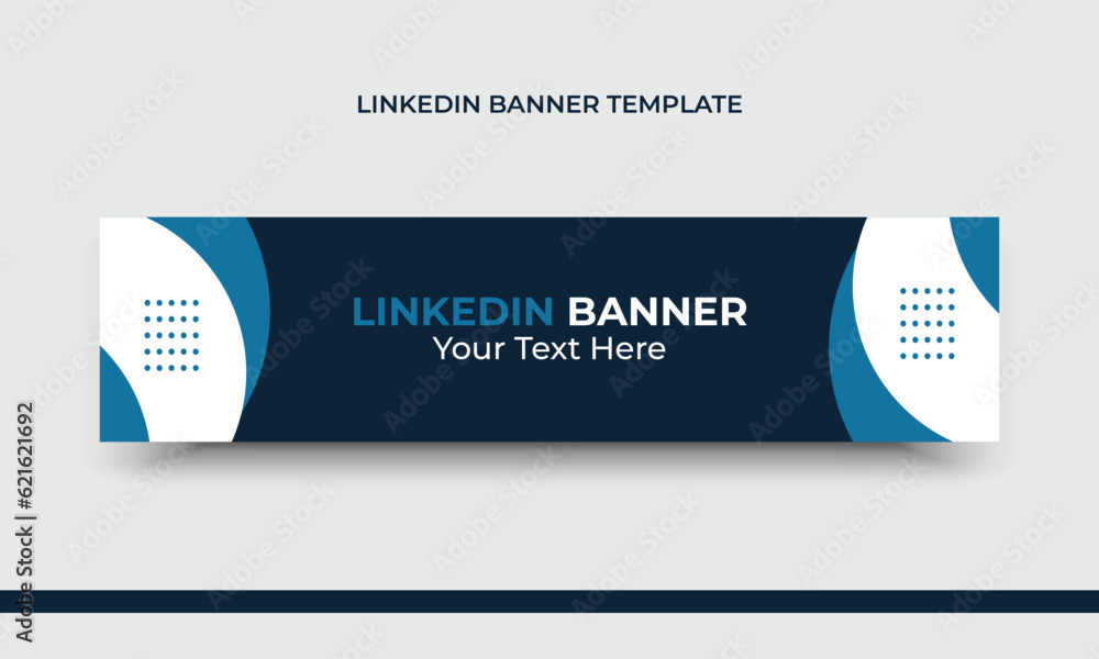 Professional Linkedin banner design template Stock Vector | Adobe Stock