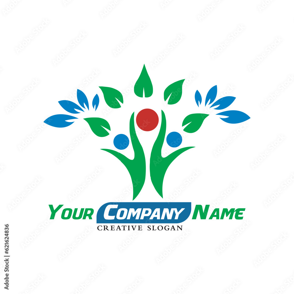 Created a strong unique logo with leaves. Created powerful unique ...