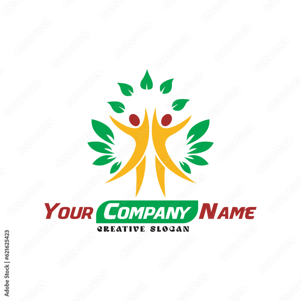 Created a strong unique logo with leaves. Created powerful unique ...